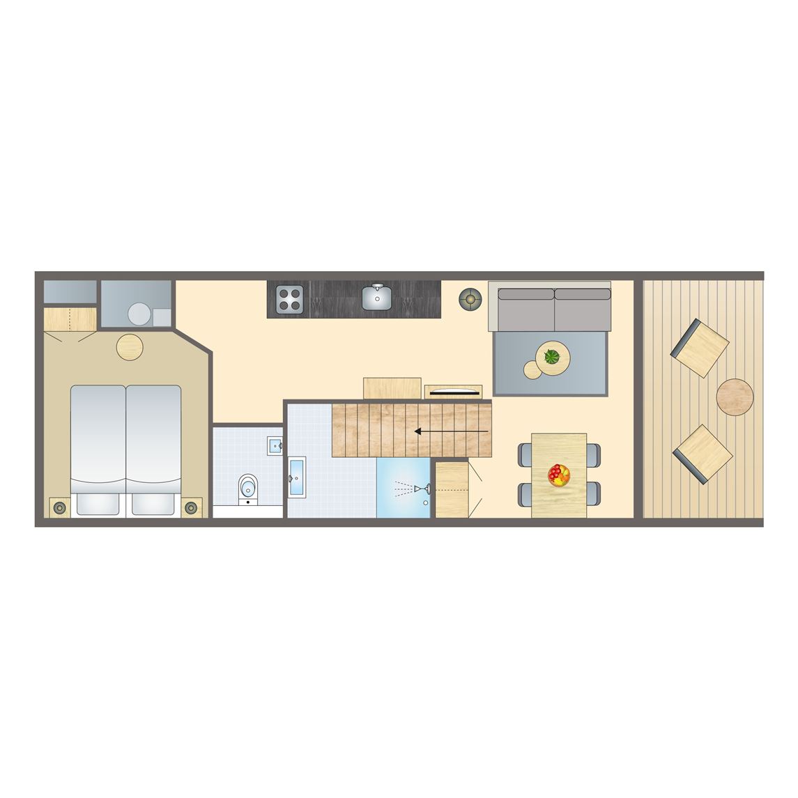4-persoonslodge 4B3 op Vakantiepark De Strabrechtse Vennen
